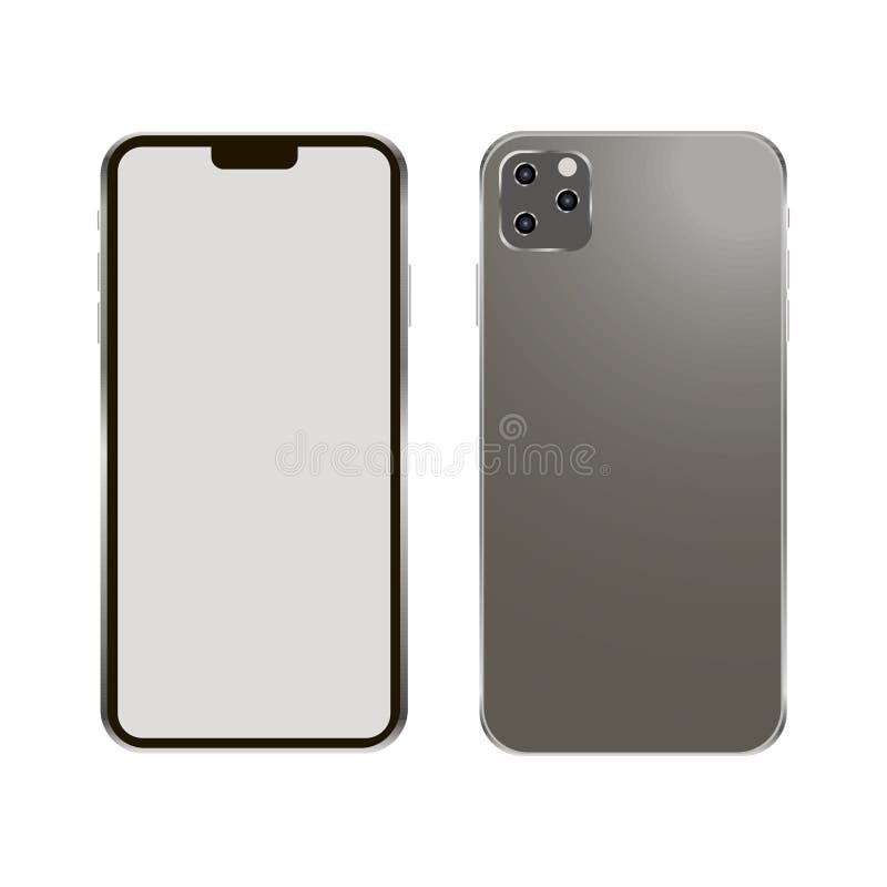 The Most Modern Phone, the Newest Model Stock Illustration ...