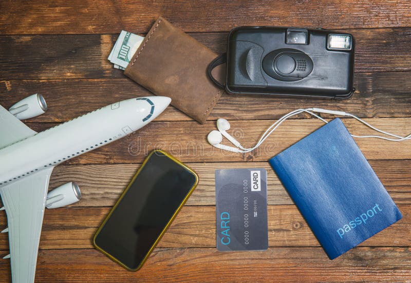 The Things for the Traveler Stock Photo - Image of model, plane: 94459816