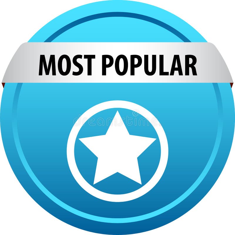Most popular web button stock illustration. Illustration of certificate ...