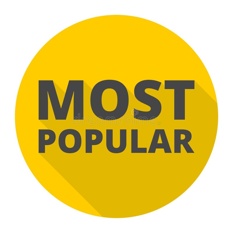 Most Popular icon stock vector. Illustration of customer - 100621114