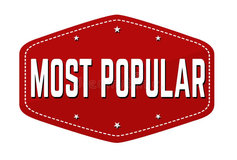 Most Popular Label or Sticker Stock Vector - Illustration of label ...
