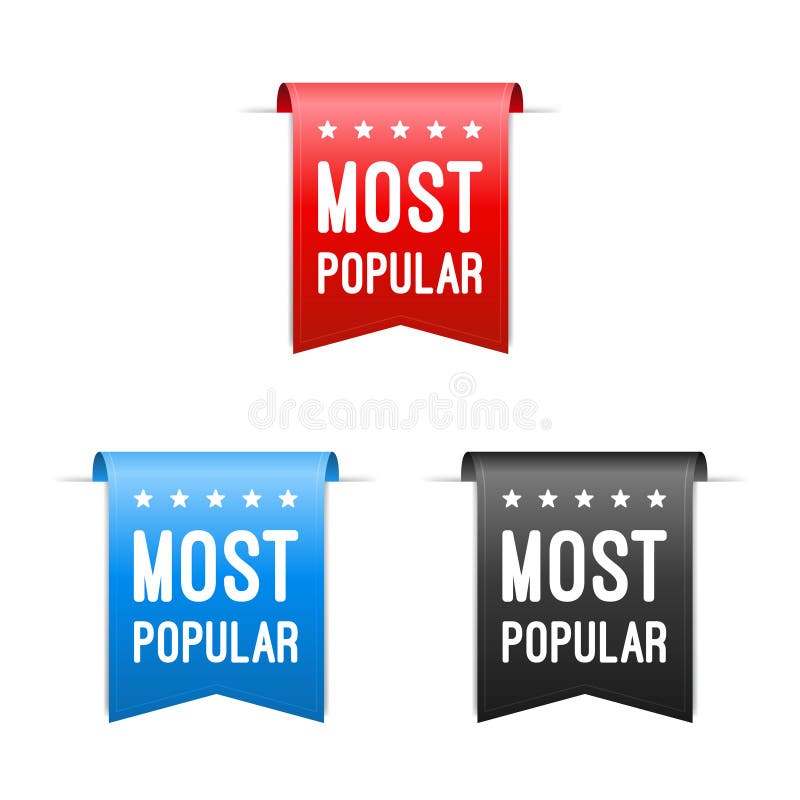 Most Popular Labels stock vector. Illustration of marketing - 199091462