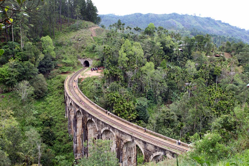 The Nine Arch Bridge stock photo. Image of dusk, bridge - 207438040