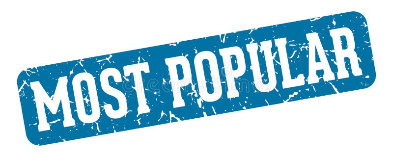 Most Popular Rectangular Sign. Most Popular Stamp Stock Vector ...