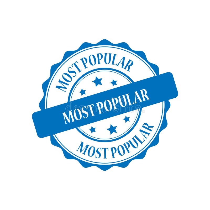 Most Popular Stamp Illustration Stock Vector - Illustration of seal ...