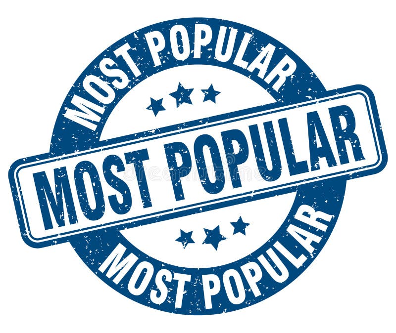 Most Popular Stamp. Most Popular Label. Round Grunge Sign Stock Vector ...