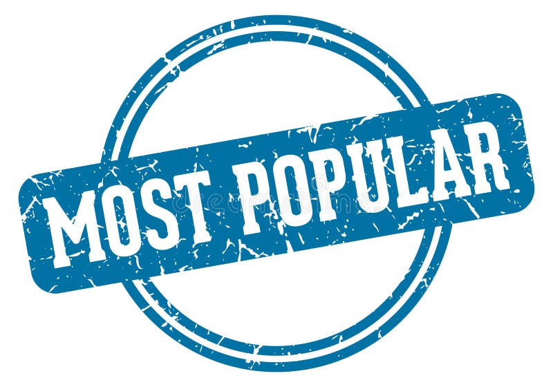 Most popular stamp stock vector. Illustration of blue - 347663931