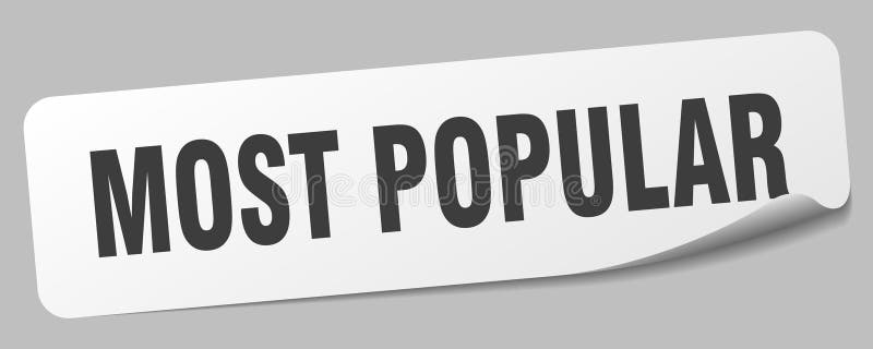 Most Popular Sticker. Most Popular Label Stock Vector - Illustration of ...