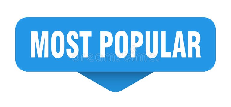 Most Popular Sticker. Most Popular Sign on Transparent Background Stock ...
