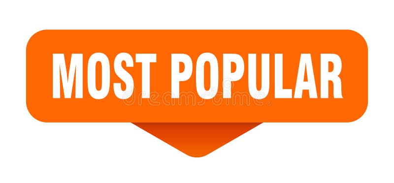 Most Popular Sticker. Most Popular Sign on Transparent Background Stock ...