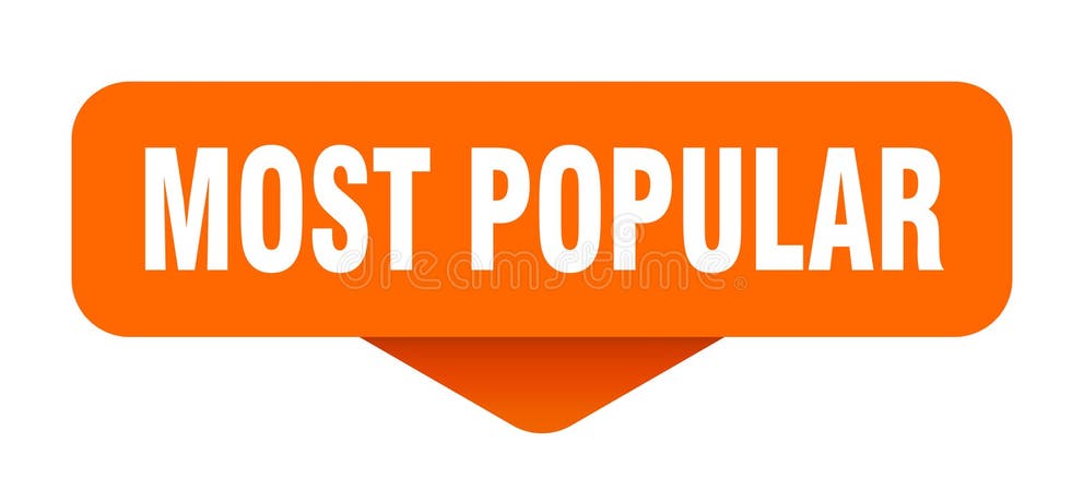 Most Popular Sticker. Most Popular Sign on Transparent Background Stock ...