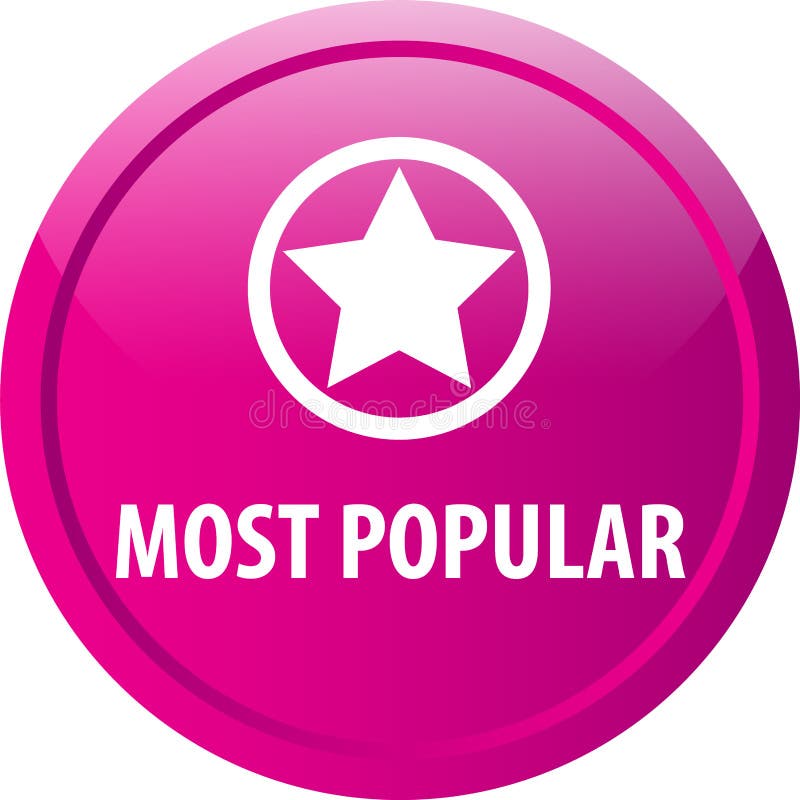 Most popular web button stock illustration. Illustration of ...