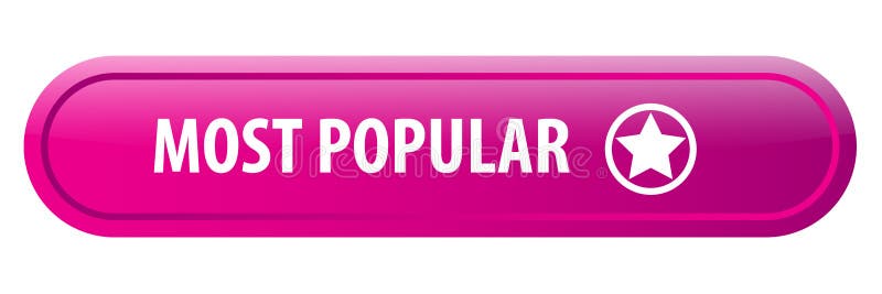 Most popular web button stock illustration. Illustration of advertising ...