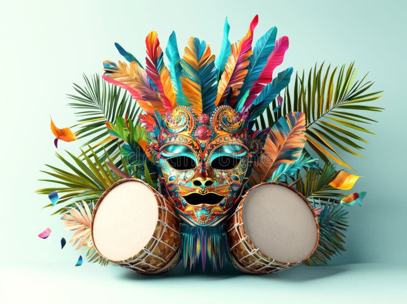 The Most Realistic Brazilian Carnival Elements Collection with Carnival ...