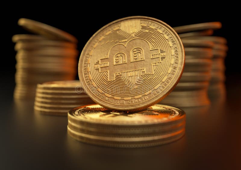 The Most Valuable Digital Asset is Bitcoin Stock Image - Image of ...