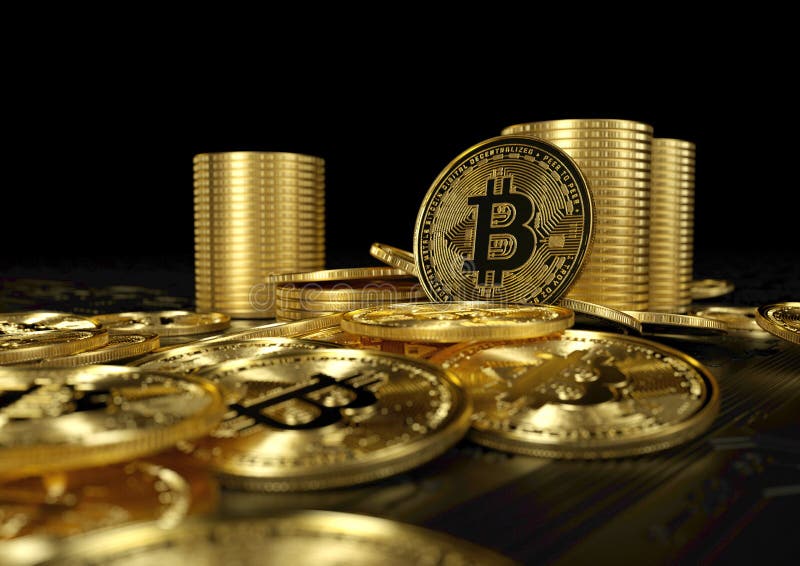 The Most Valuable Digital Asset is Bitcoin Stock Image - Image of ...