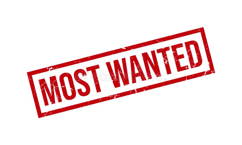 Most Wanted Rubber Grunge Stamp Seal Stock Vector Stock Vector ...