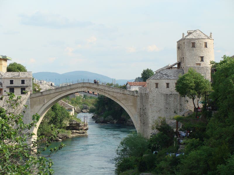 Mostar stock photo. Image of historic, bridge, mostar - 12594658