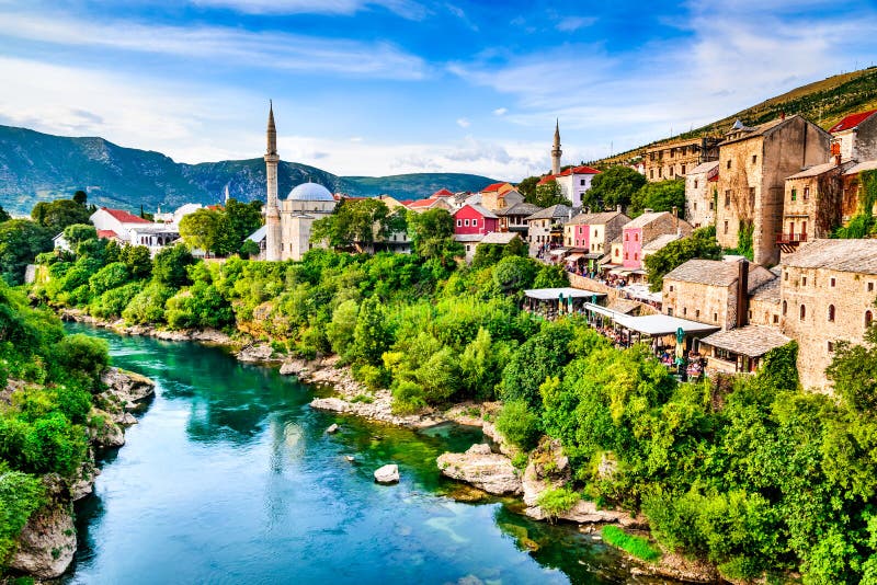 Mostar, Bosnia-Erzegovina fotografia stock. Immagine di verde - 76597094