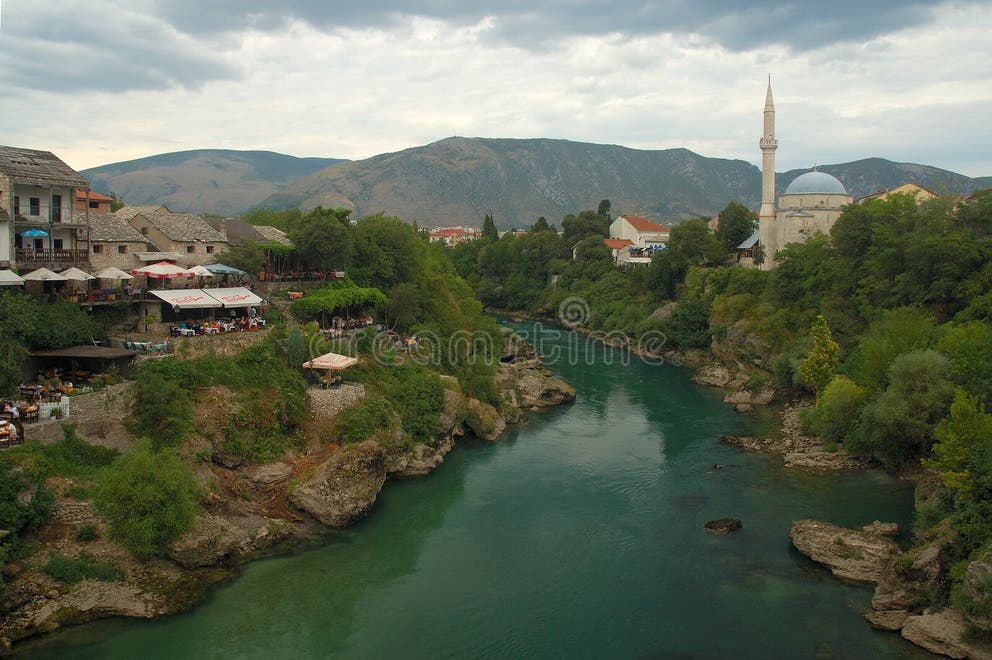 Mostar after the storm stock photo. Image of storm, country - 1133954