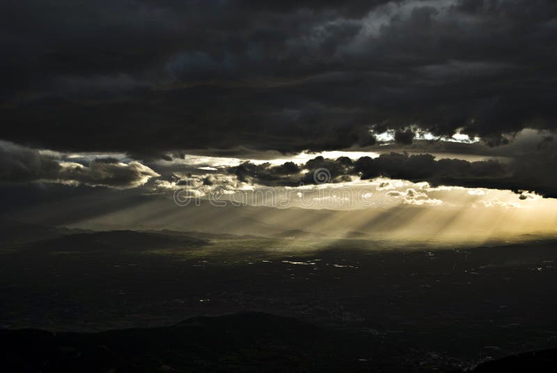 Mostly cloudy day. stock image. Image of storm, cloudscape - 60667631