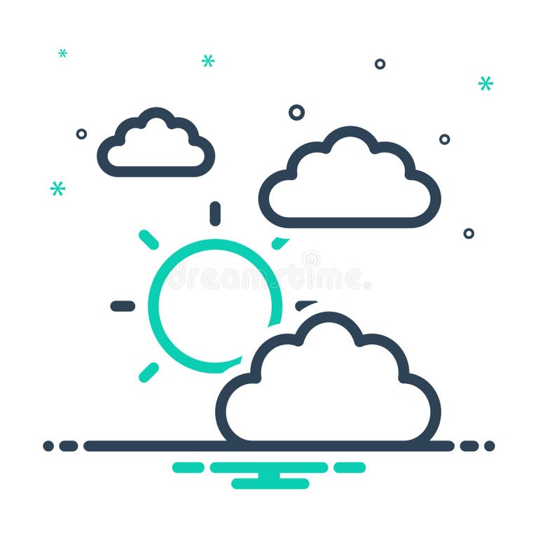 Mix Icon for Mostly, Mainly and Most Part Stock Vector - Illustration ...