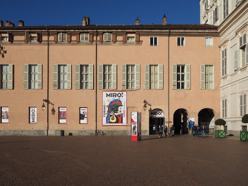Mostra Di Miro a Palazzo Chiablese a Torino Immagine Editoriale ...