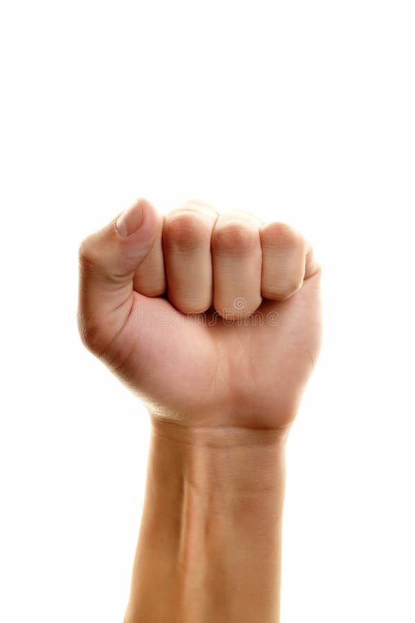 Punho humano foto de stock. Imagem de clenê, sinal, humano - 24739376