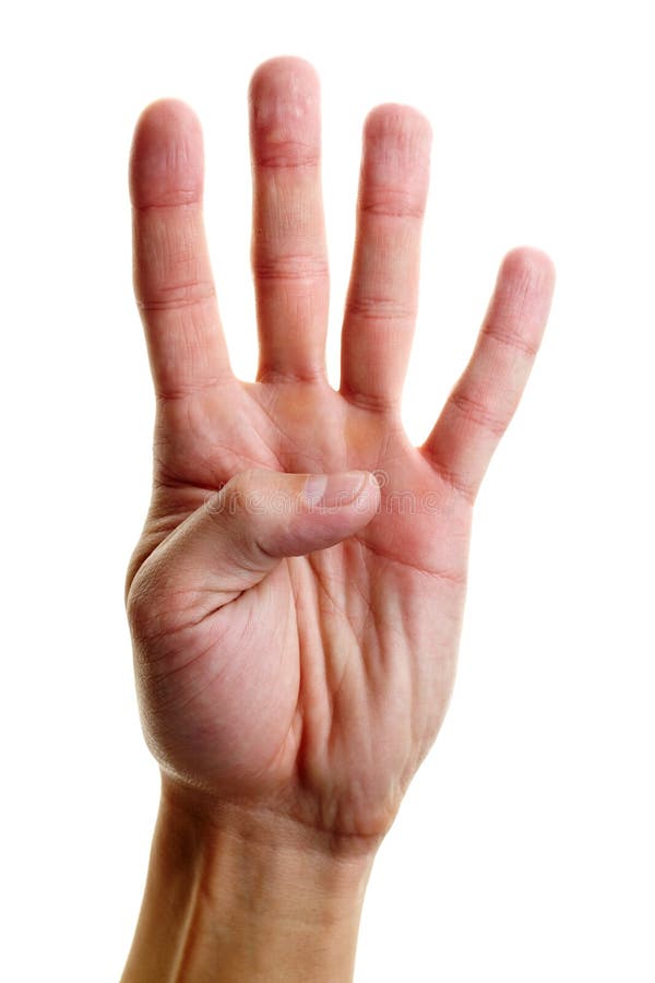 Mostrando os dedos foto de stock. Imagem de corpo, gesto - 25941332