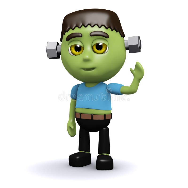 Mostro di Frankenstein 3D illustrazione di stock. Illustrazione di ...