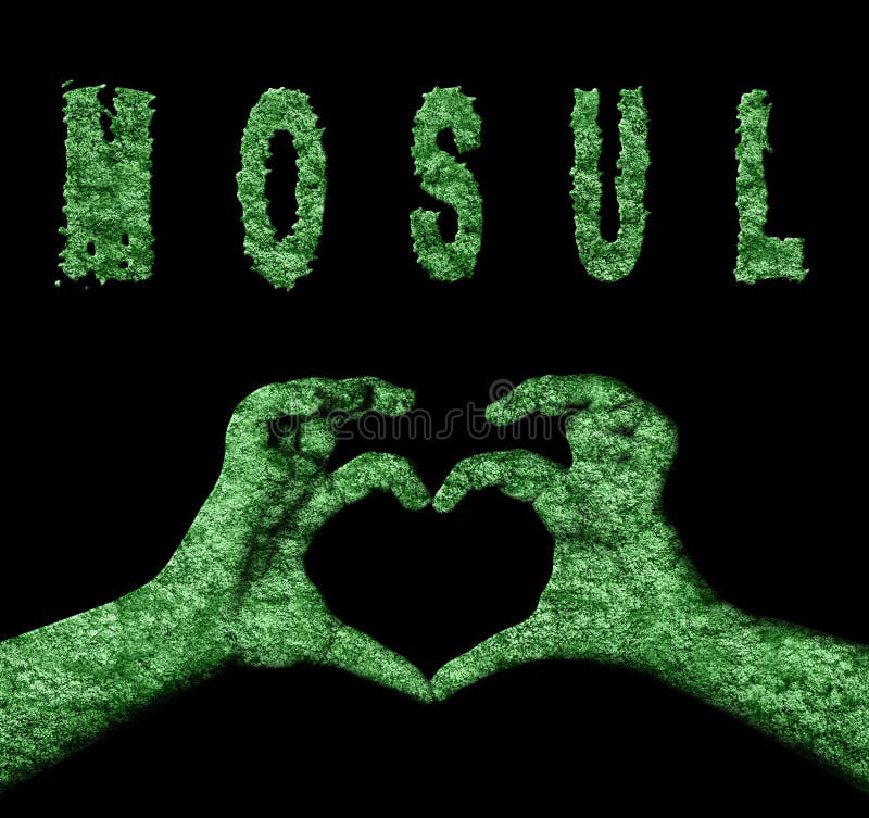 Mosul Heart Hands Nature stock illustration. Illustration of green ...