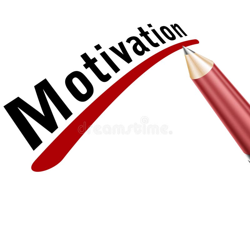 Mot De Motivation Unterlined Photo stock - Image: 10870600