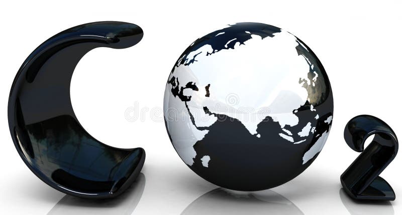 Mot noir CO2 illustration stock. Illustration du symbole - 21744181