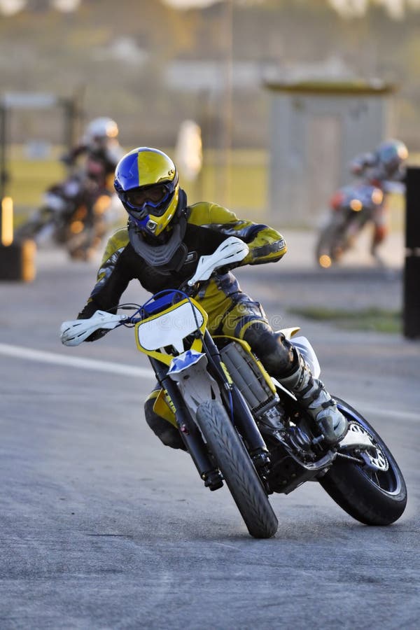 Motard stock image. Image of motorized, dust, motor, cycling - 12030681