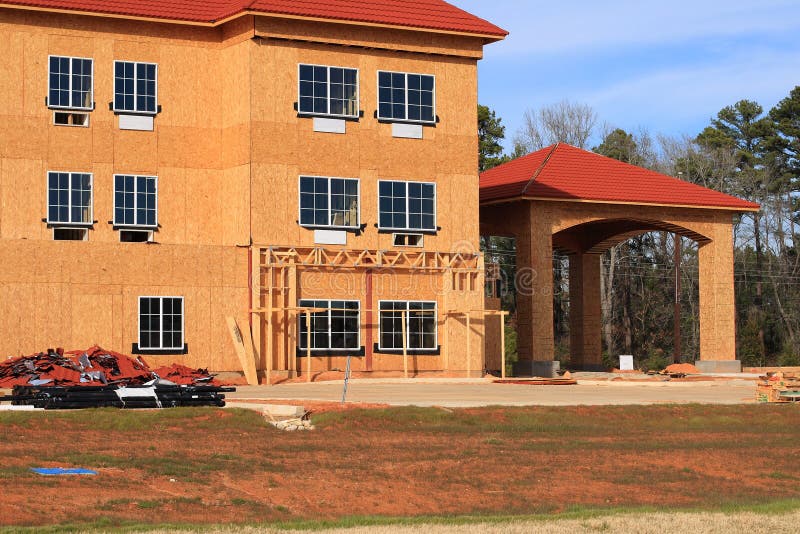 Motel Construction stock photo. Image of hotel, construction - 4224828