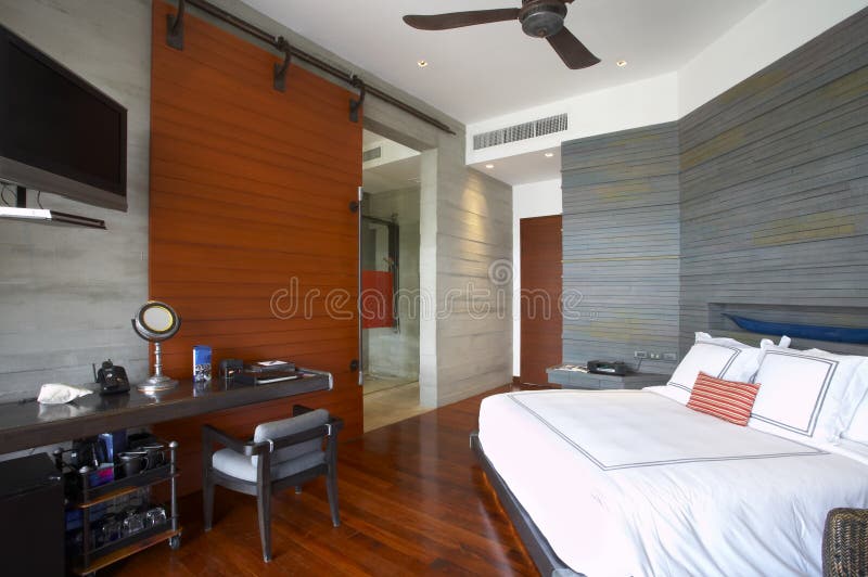 Motel room stock image. Image of armchair, residence, furnishing - 5277245