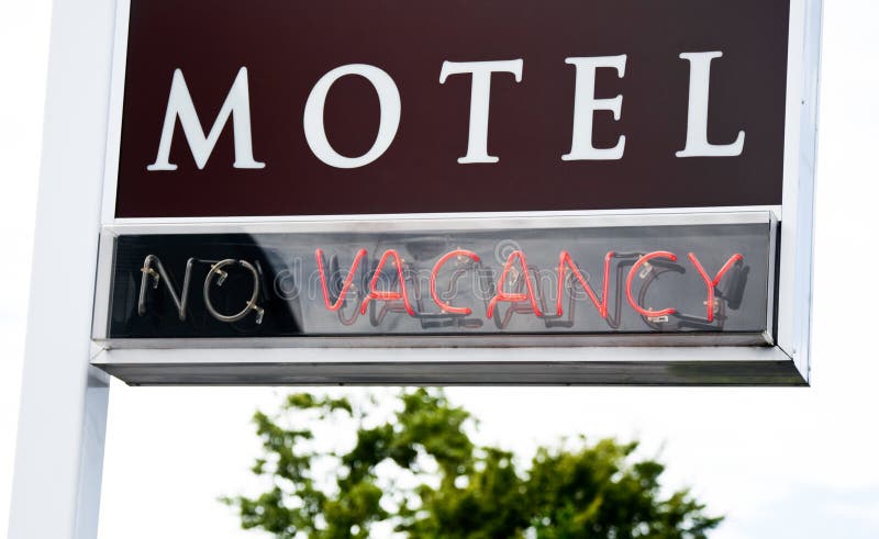 Motel Vacancy Sign stock image. Image of motel, neon - 13174981