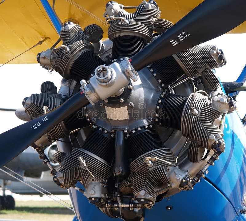 Moteur d'avions photo stock. Image du moteur, machine - 24125034