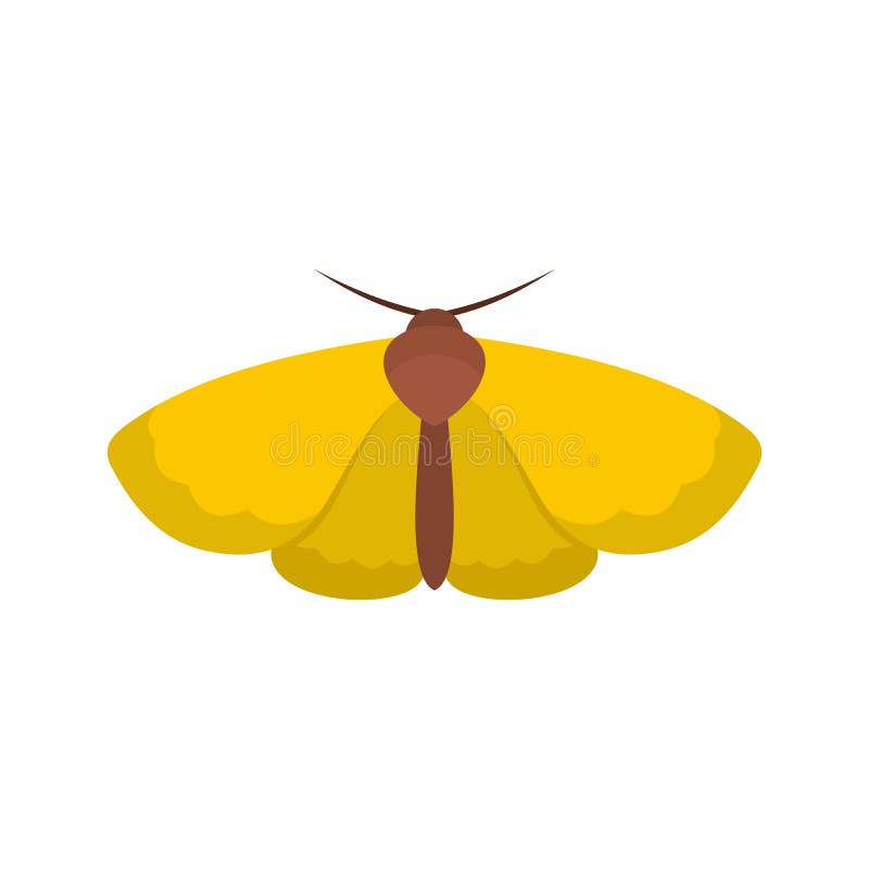 Moth Icon in Black Style Isolated on White Background. Insects Symbol ...