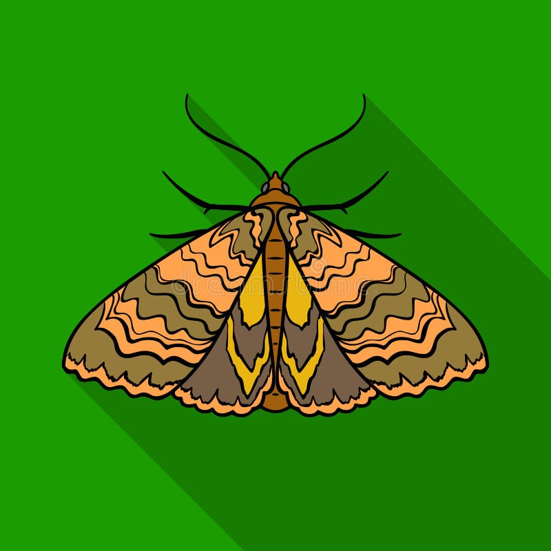 Moth Icon in Black Style Isolated on White Background. Insects Symbol ...