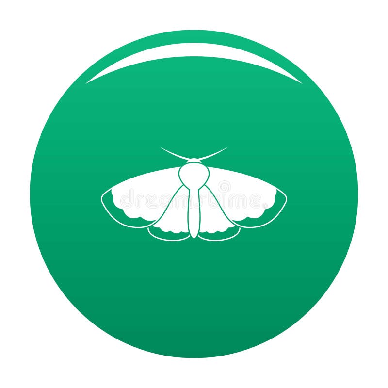 Moth icon green stock illustration. Illustration of colorful - 125013720