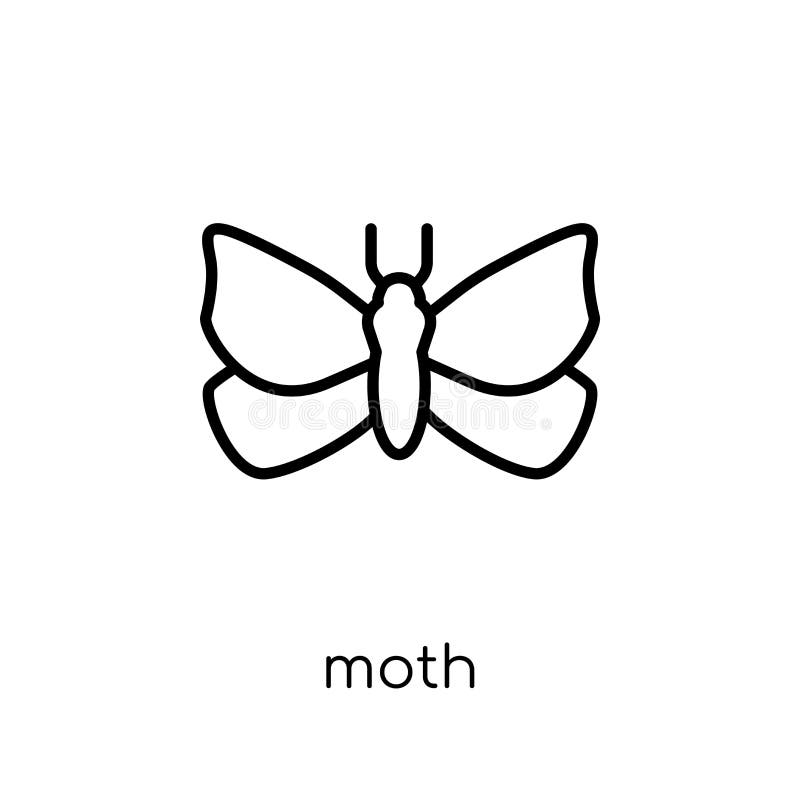 Moth Outline Stock Illustrations – 7,044 Moth Outline Stock ...
