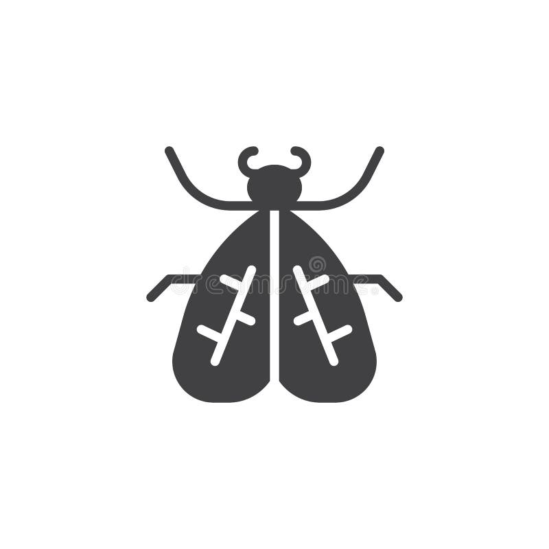 Moth insect icon vector stock vector. Illustration of vector - 109265263