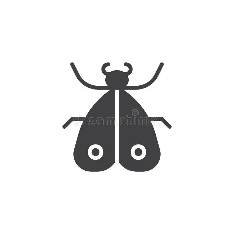 Moth insect icon vector stock vector. Illustration of wildlife - 109265123