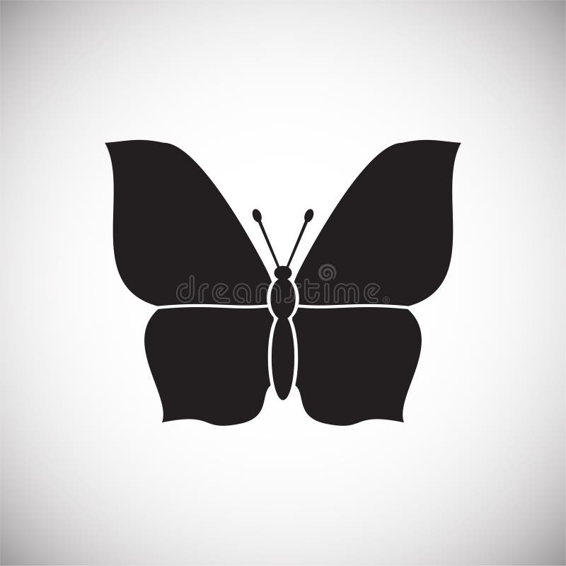 Moth Insect Icon on White Background for Graphic and Web Design, Modern ...