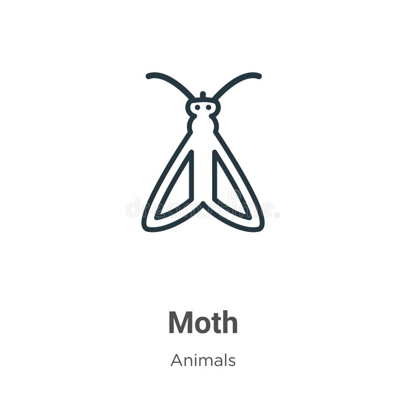 Moth Outline Stock Illustrations – 8,867 Moth Outline Stock ...