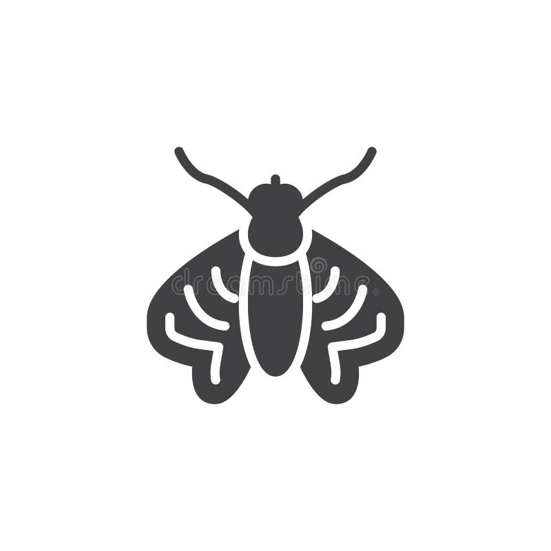 Moth pests vector icon stock vector. Illustration of insects - 138701622