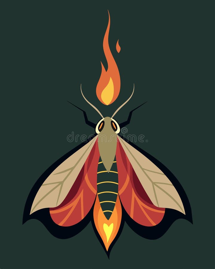 A Moth To a Flame Representing the Irresistible Pull of a Toxic Partner Despite Knowing the Harm ...