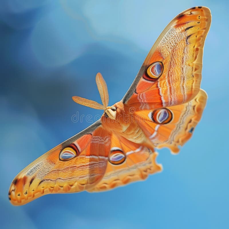Moth Wings that Seem To Defy Gravity Enabling Acrobatic Maneuvers Stock ...