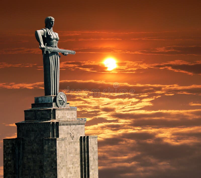 Mother Armenia Statue stock image. Image of sculpture - 3877715